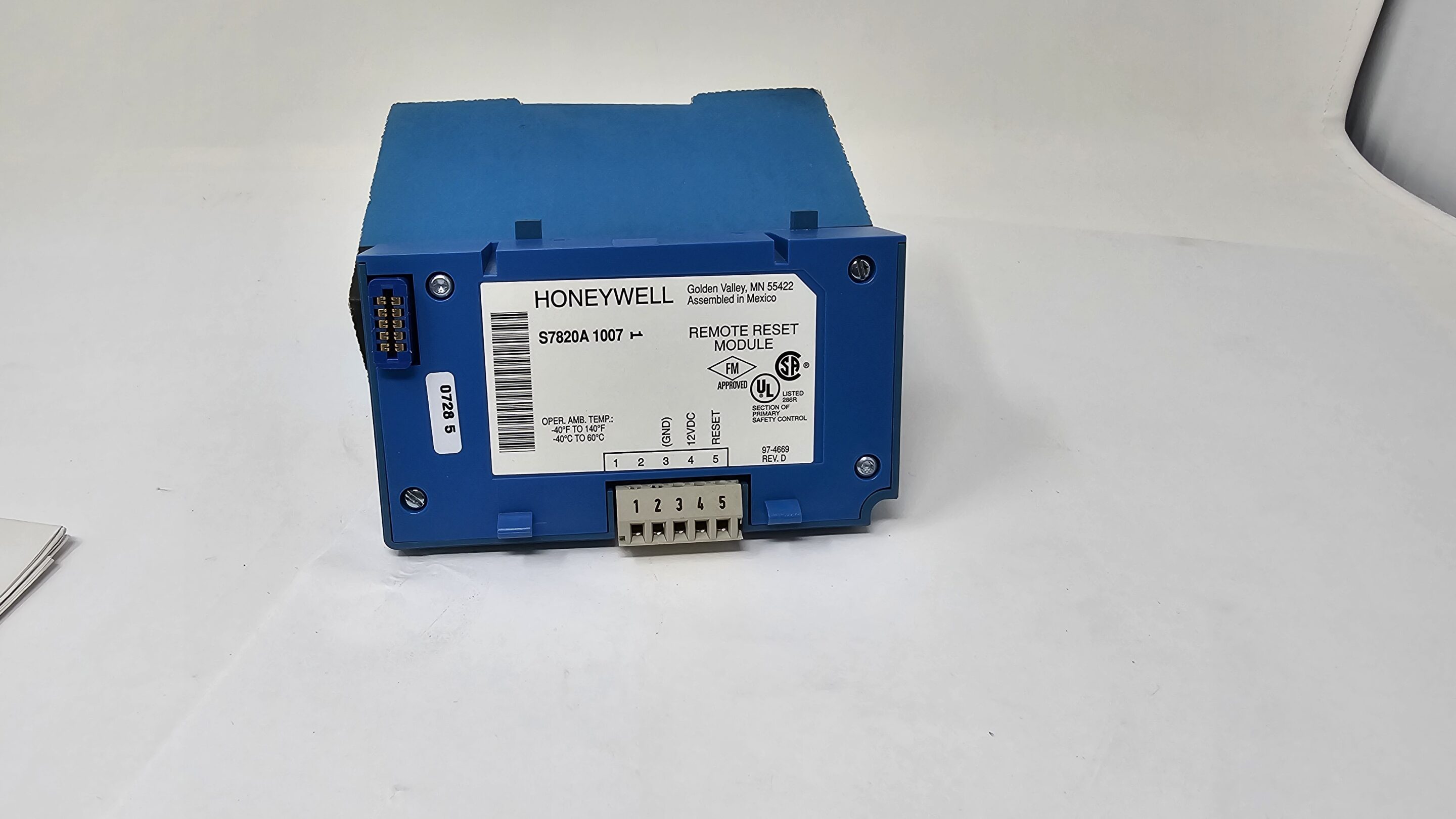 MODULO RESET REMOTO HONEYWELL P/N S7820A1007/U - Sito web